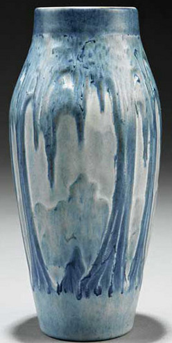 Newcomb College Pottery; Simpson (Anna Frances), Vase, Moon & Moss with ...