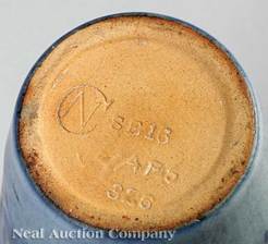 Newcomb College Pottery; Simpson (Anna Frances), Vase, Moon & Moss with ...