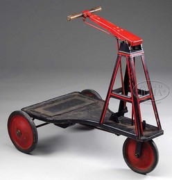 Ride-On; Buddy L, Easy Rider Pump Scooter, Pressed Steel.