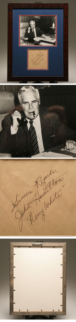 Signed Photograph; Hamilton (John), as Perry White in Superman TV ...