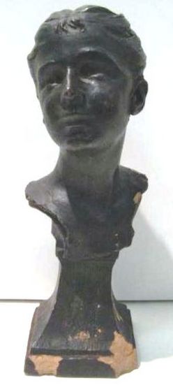 Earthenware Sculpture; Bringhurst (Robert Porter), monogrammed, Bust ...