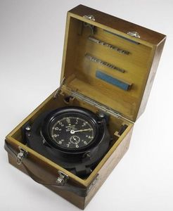 Ship's Clock; Seth Thomas, Course Clock, Mark 2 Model 1, Case.
