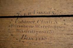 Furniture: Table-Card; Classical, Vose (Isaac), Mahogany, Turned ...