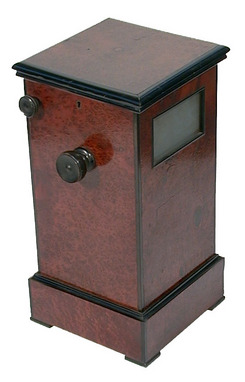 Stereoscope; Jules Richard, Verascope, Burl Mahogany, 50 View Capacity ...