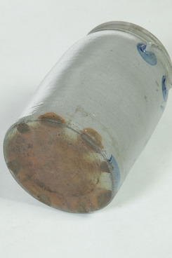 Stoneware; Hamilton & Jones, Crock, Cobalt Stenciled Rose Decoration ...