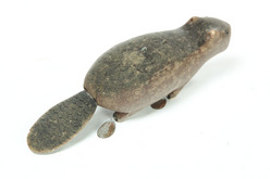 Decoy; Fishing, Beaver, Carved & Painted, Moving Tail, 9 inch.