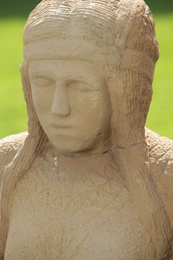 Folk Carving; Reed (Ernest 'Popeye'), signed 1974, Indian Woman with ...