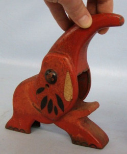 Nutcracker; Elephant, Cast Iron, 10 inch.