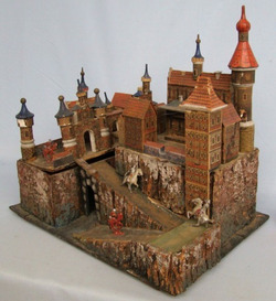 Toy Soldier; Gottschalk (Moritz), Castle Fort, Composition & Wood, 24 inch.