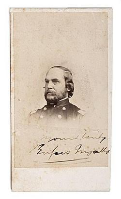 Signed Photograph; Civil War, Ingalls (Rufus), Portrait, CDV.