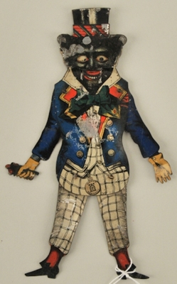 Tin Lithograph Toy; Lehmann, Minstrel, Moving Joints & Animated Face.