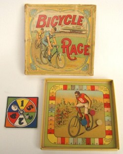 Board Game; Milton Bradley, Bicycle Race.