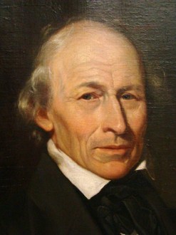 American School; Oil on Canvas Painting, Portrait: Distinguished ...