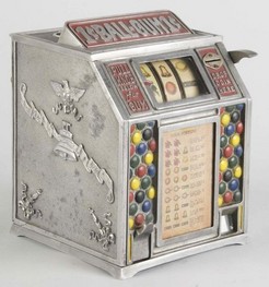 Trade Stimulator; Pace, Dandy Vendor, Ball Gum, 3 Reel Slot, Fruit Reels.