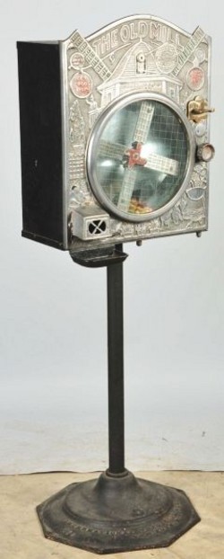 Vending Machine; The Old Mill, Mutoscope Reel Co, Stand.