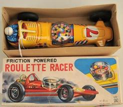 Toy Car; Japan, Roulette Racer, Tin Lithograph, Friction, Box, 8 inch.