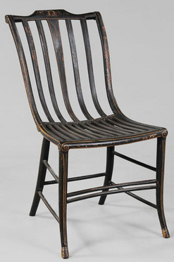 Furniture: Chair-Side; Elastic, Gragg (Samuel), Paint Decorated ...