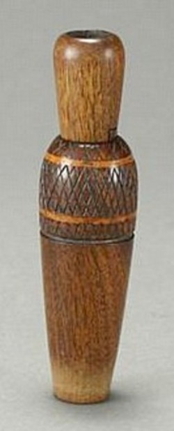Hunting; Duck Call, Turpin (Tom)?, Checkered Barrel.