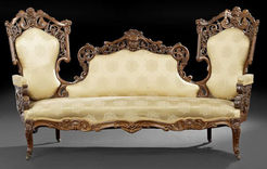 Furniture: Suite-Parlor; Victorian, Rococo Revival, Baudouine (Charles ...