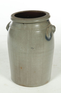 Stoneware; Hamilton & Jones, Crock, Cobalt Thistle & Floral Decoration ...