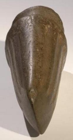 Stone; Axe, Granite, Fluted, Wisconsi, 6 inch.