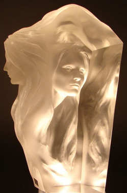 Acrylic Sculpture; Hart (Frederick), signed, Reflections, 16 inch.