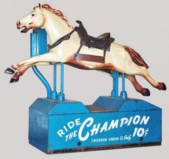 Arcade Ride; Ride The Champion, Galloping Horse, Coin Operated.