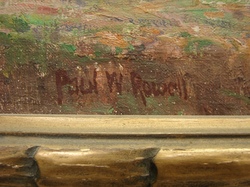 Rowell, Paul; Oil on Canvas Painting, signed, Impressionist Landscape ...