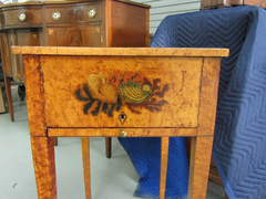 Furniture: Table-Work; Federal, Seymour (Thomas)?, Paint Decorated ...