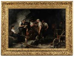 von DeFregger, Franz; Oil on Canvas Painting, (after), signed, The ...