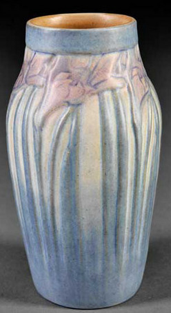 Newcomb College Pottery; Simpson (Anna Frances), Vase, Freesia, 6 inch.