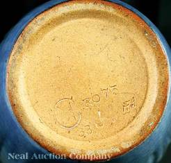 Newcomb College Pottery; Simpson (Anna Frances), Vase, Freesia, 6 inch.