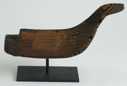 Carving; Northwest Coast, Net Float, Bird Form, 12 inch.