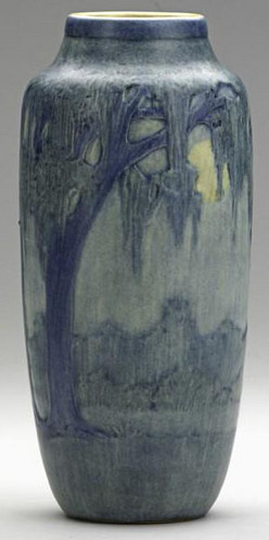 Newcomb College Pottery; Simpson (Anna Frances), Vase, Live Oaks ...