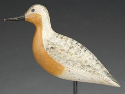 Shorebird Decoy; Shourds (Harry V), Robin Snipe, Carved & Painted.