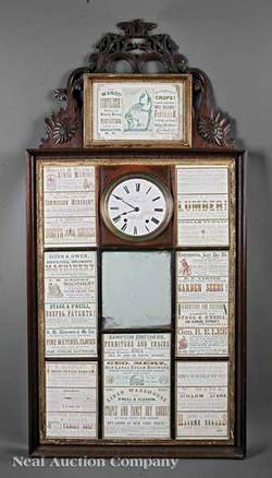 Advertising Clock; Fournier (Stanislaus), Steamboat Wandering Wagoneer ...