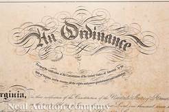 Broadside; Virginia Secession Ordinance, 1861 Hoyer & Ludwig, Richmond ...