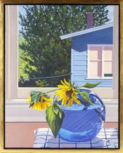 Robinette, Danny; Oil on Linen Painting, signed 1992, Flowers by ...