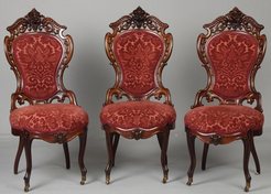 Furniture: Suite-Parlor; Victorian, Meeks (J&JW), Stanton Hall Pattern ...