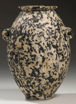 Stone; Egyptian, Predynastic, Nagada II/III, Vase, Diorite, Ovoid, 2 ...