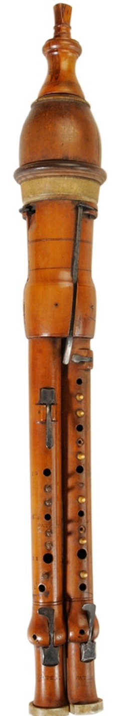 Woodwinds; Flageolet, Bainbridge & Wood, Double, Boxwood, Silver Keys ...