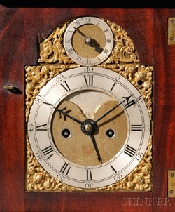 Bracket Clock; English, Foster (Edward), Mahogany, Brass Calendar Dial ...