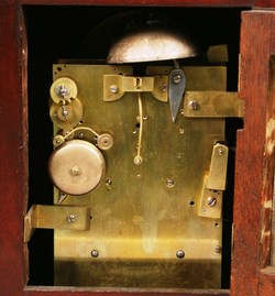 Bracket Clock; English, Foster (Edward), Mahogany, Brass Calendar Dial ...