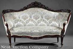 Furniture: Suite-Parlor; Victorian, Rococo Revival, Carved & Laminated ...