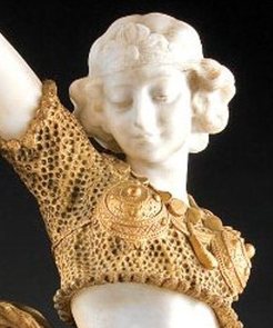 Bronze Sculpture; Gory (Gori, Affortunato), signed, Gilt & Marble ...