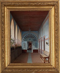 Landesio, Eugenio; Oil on Canvas Landscape Painting, signed, Sunlit ...