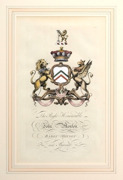 Edmondson, Joseph; Engraving (10), circa 1786, Heraldic Crests, London ...