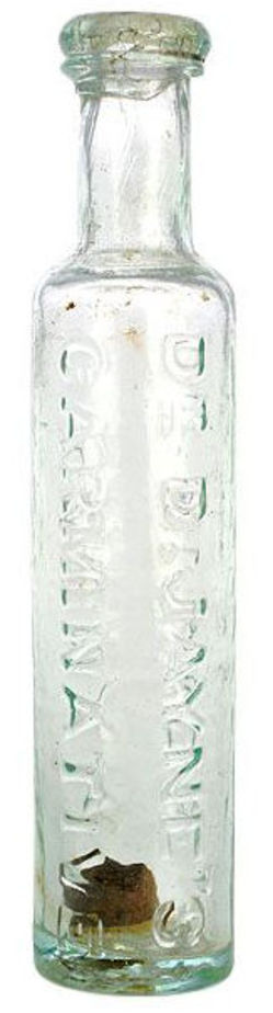 Medicine Bottle; Dr D Jayne's Carminative Balsam, Philadelphia, Aqua, 5 ...