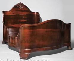 Furniture: Bed; Victorian, Rococo Revival, Belter (John Henry ...