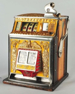 Slot Machine; Watling, Treasury, Twin Jackpot, 5 Cent.